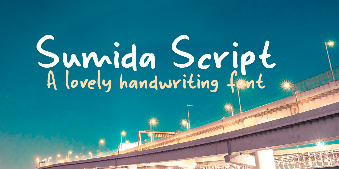 Sumida Script Font - MakersType